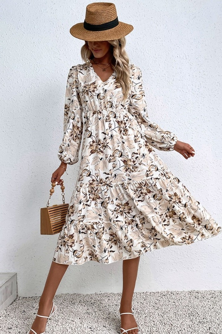 Robe Bohème Automne Manches Bouffantes | Oasis De Bohème