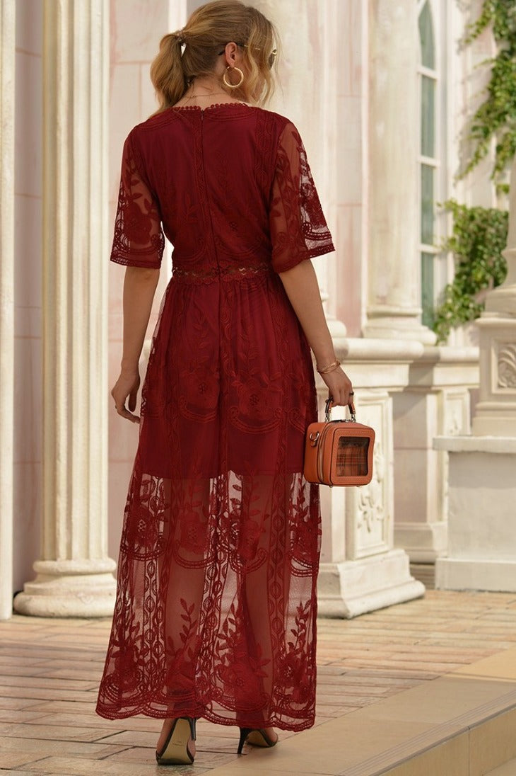 Robe Bohème Maxi En Dentelle | Oasis De Bohème